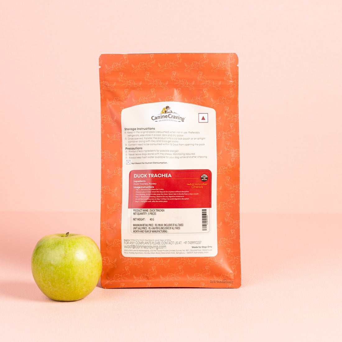 Canine Craving Dehydrated Duck Trachea - 5 pcs