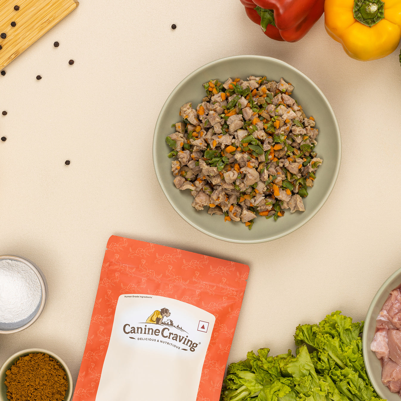 Pulled Pork and Beans for Dogs (Fresh Meal) - Canine Craving